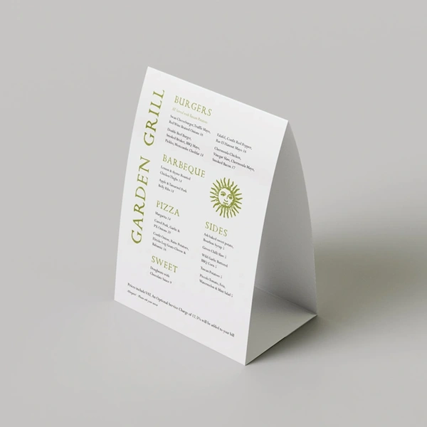 Tent Cards | Peppermint Print Limited